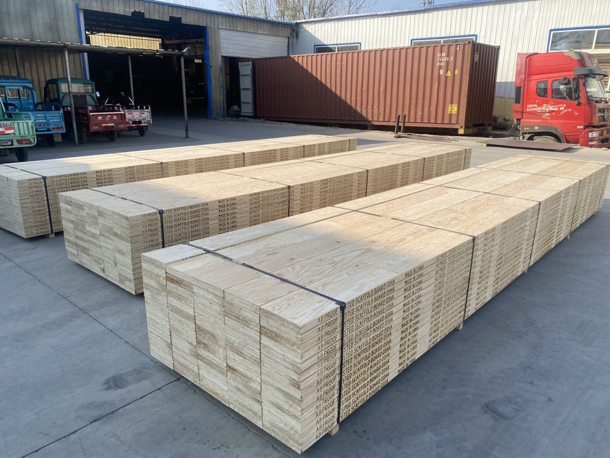 OSHA larch pine LVL scaffold wood planks for construction - YELUWOOD